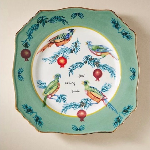 Anthropologie | Dining | Anthropologie Lou Rota Four Calling Birds ...